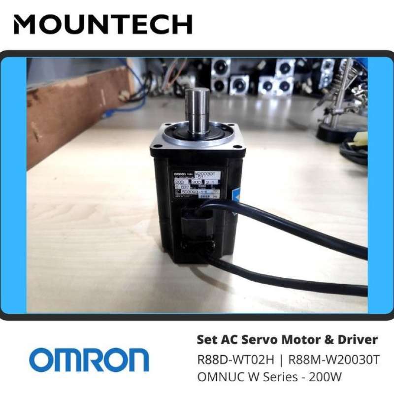 Jual Set Omron Ac Servo Driver & Motor 200w Omnuc W Series Di Seller ...