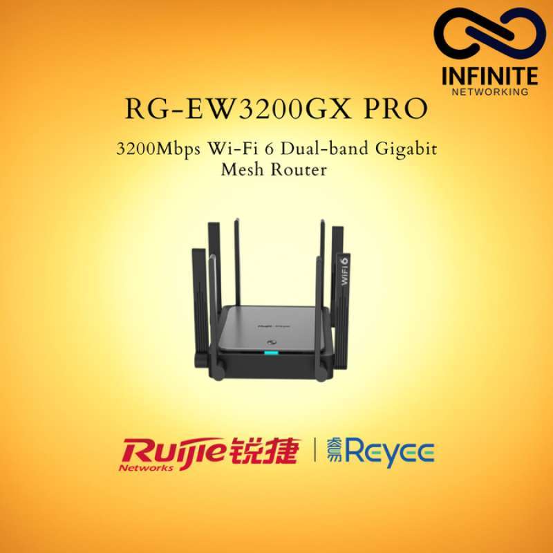 Promo Ruijie Rg-ew3200gx Pro 3200m Wi-fi 6 Dual-band Gigabit Mesh ...