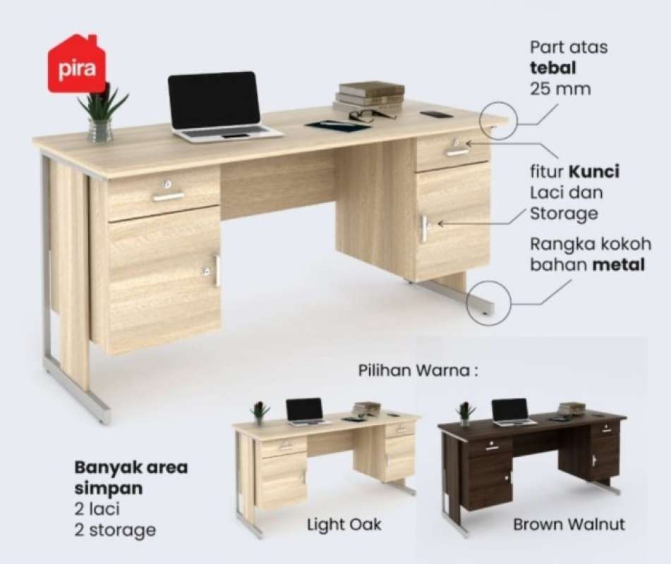 Promo Meja Kantor Rangka Besi Harris Dk 160 Diskon 23% Di Seller Tunggal Jaya - Petojo Utara ...