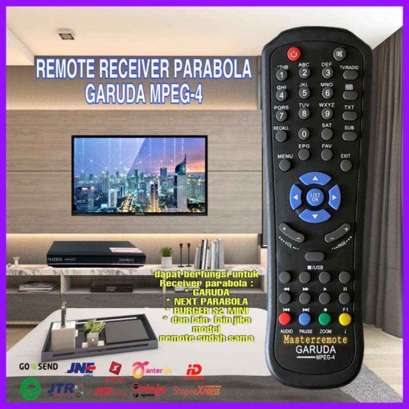 Jual Remot Remote Matrix Garuda/garuda/burgers S1/s2 Parabola Receiver ...