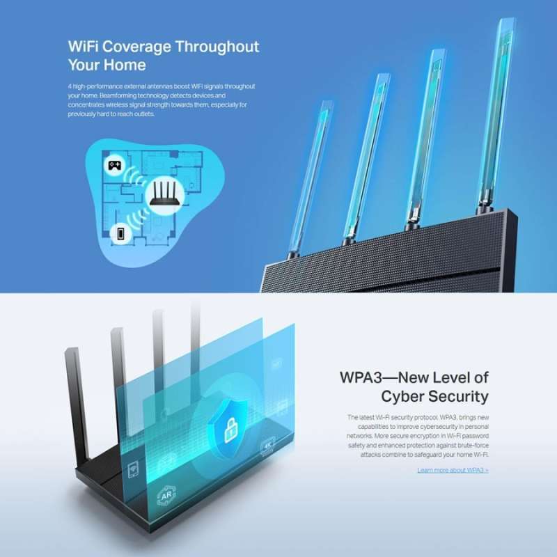 Jual Tp-link Archer Ax12 Ax1500 Wi-fi 6 Wireless Dual-band Gigabit ...