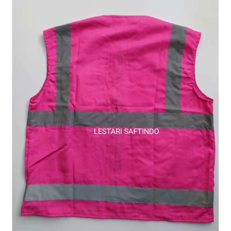 Promo Rompi Safety Proyek Bahan American Drill Warna Pink Diskon 23% Di ...