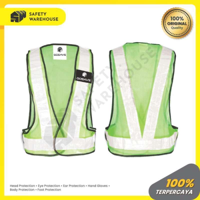 Promo Rompi Safety Proyek Hijau / Safety Vest Green Jala V Scotlight ...