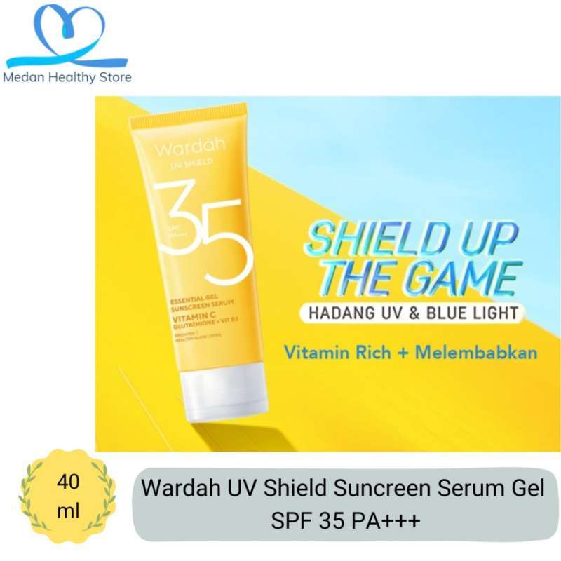 Jual NEW! Wardah UV Shield Suncreen Serum Gel SPF 35 PA+++ 40 ml di ...