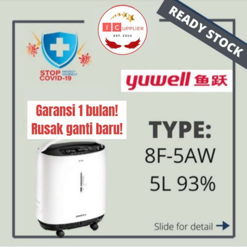 Promo Jual Rugi Mesin Oksigen Yuwell 8F-5AW BAHASA CINA/ Oxygen ...