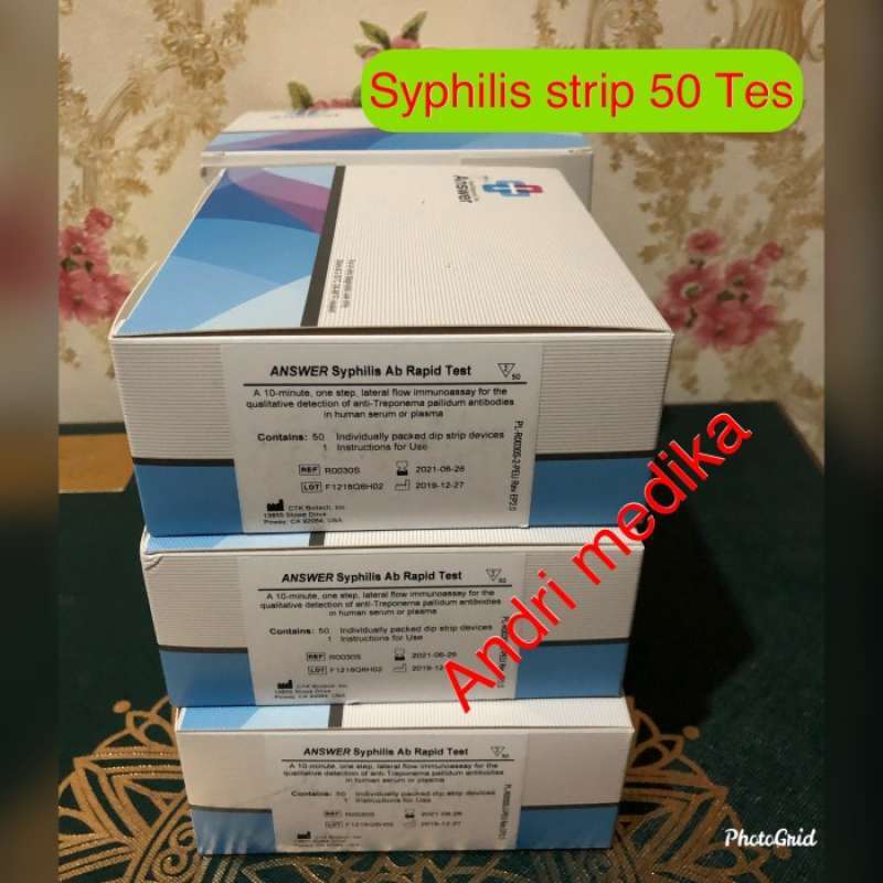 Promo Syphilis Card Mono Tes Eceran isi 5 test Diskon 23% di Seller ...