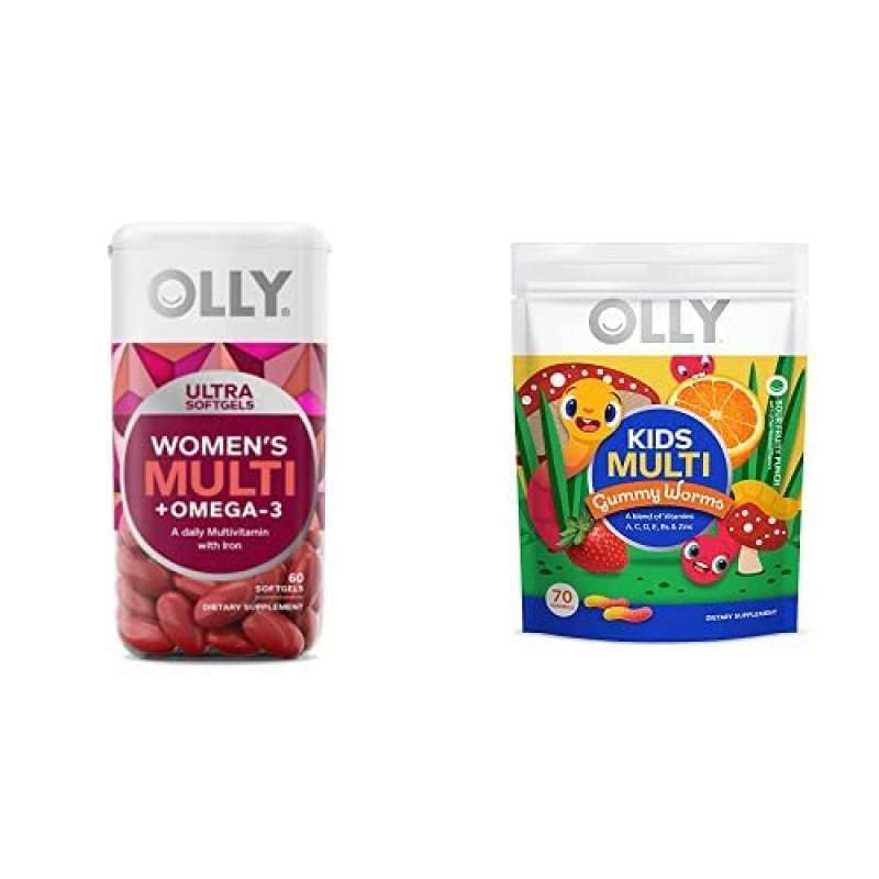 Promo OLLY Ultra Strength Women's Multi Softgels and Kids Multivitamin ...