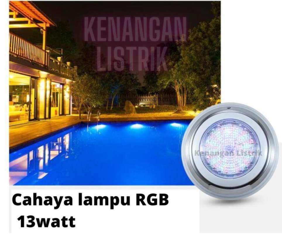 Promo Lampu Kolam / Lampu Swimming Pool / Lampu Kolam Renang Rgb Warna ...