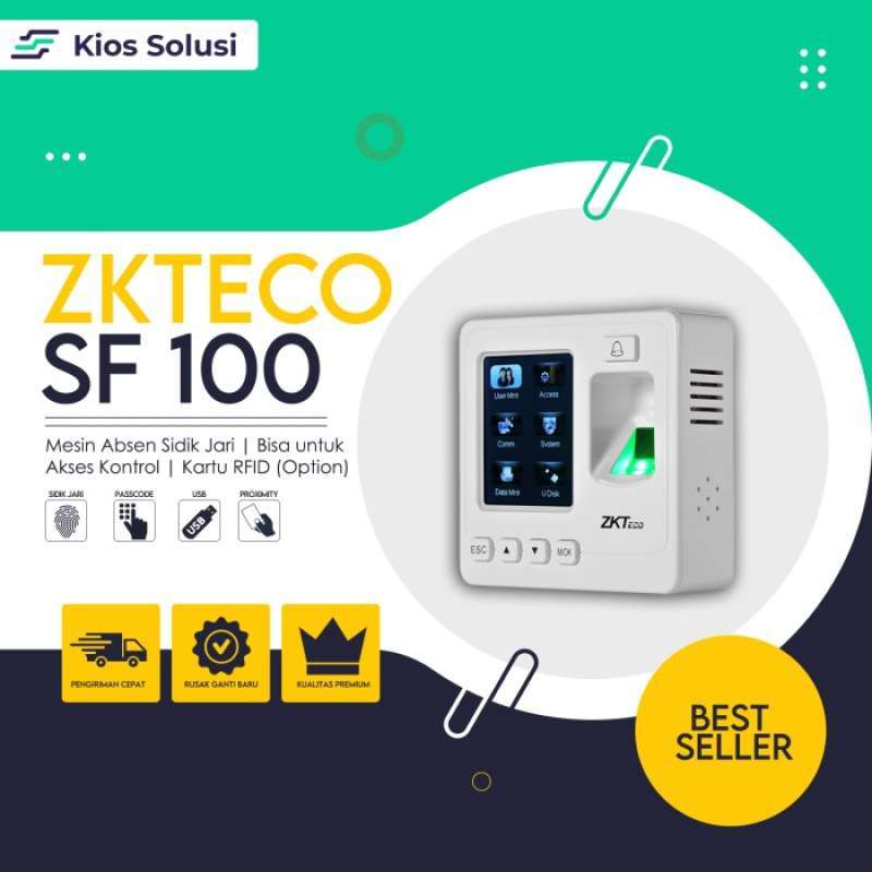 Promo Mesin Absensi Access Control Sidik Jari Fingerprint Zkteco Sf100 Baru Diskon 5% di Seller ...