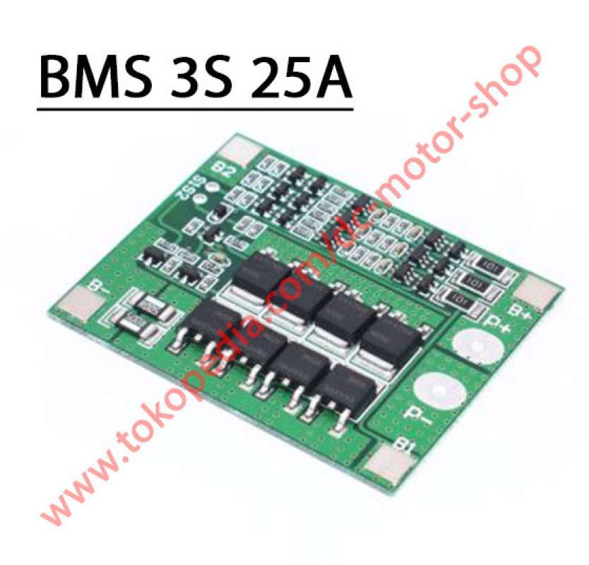 Jual Modul Bms Battery Management System 3S 25A Li-Ion 18650 Battery ...
