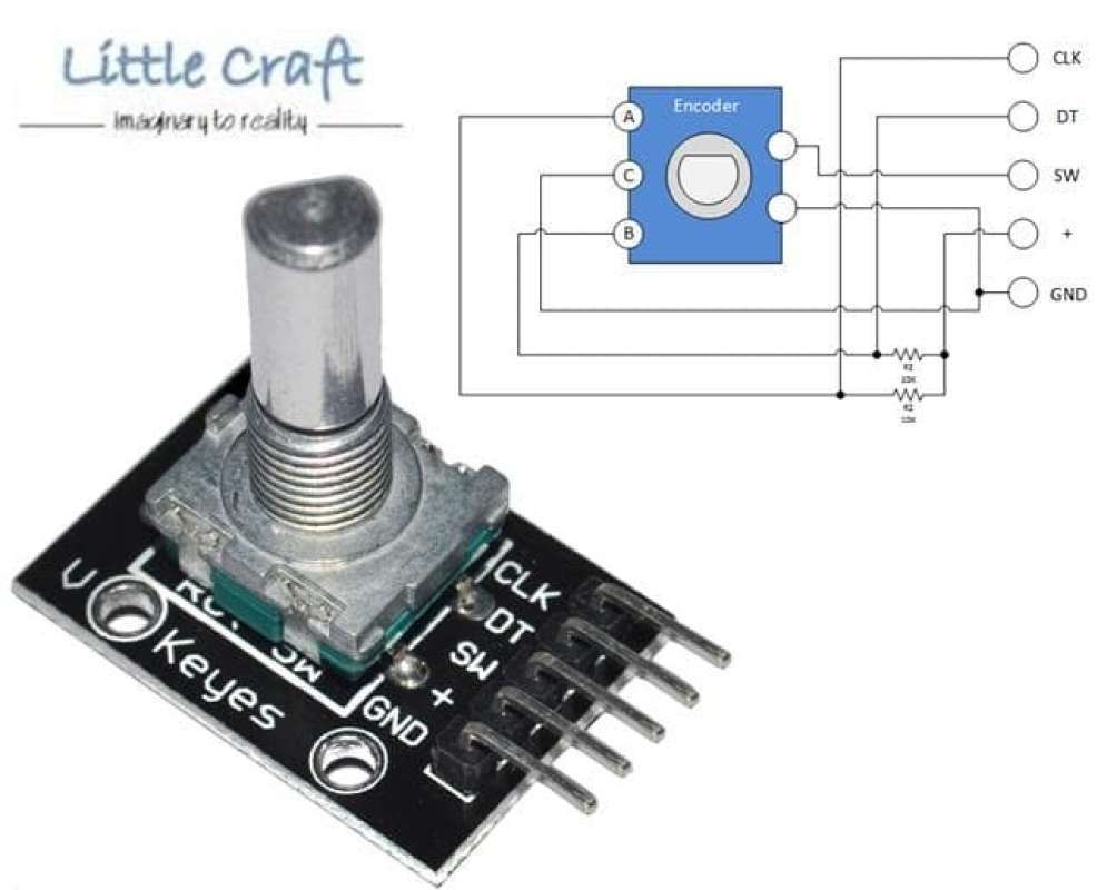Jual Rotary Encoder Module Modul Arduino Potensio Klik No Limit 360 ...