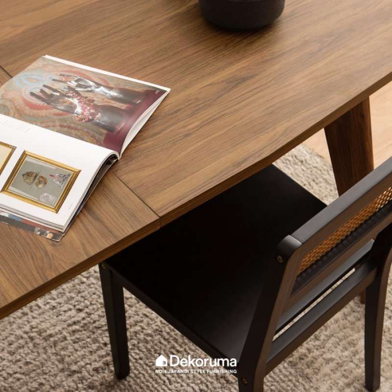 Promo Meja Makan Kayu Extendadle Walnut / Dining Table Diskon 36% Di ...
