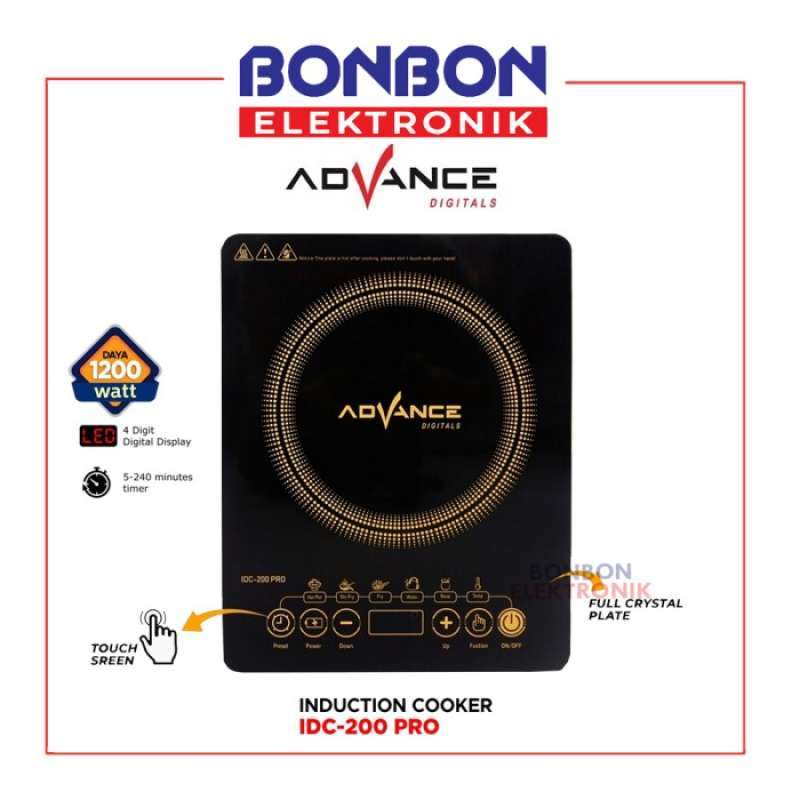 Promo Advance Induction Cooker Idc200-pro Kompor Listrik / 1200w Idc ...