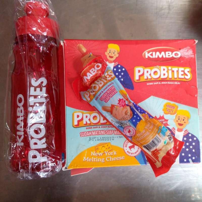 Jual Promo Kimbo Sosis Probites Keju/Korean Spicy Grtasi1 Box Free ...