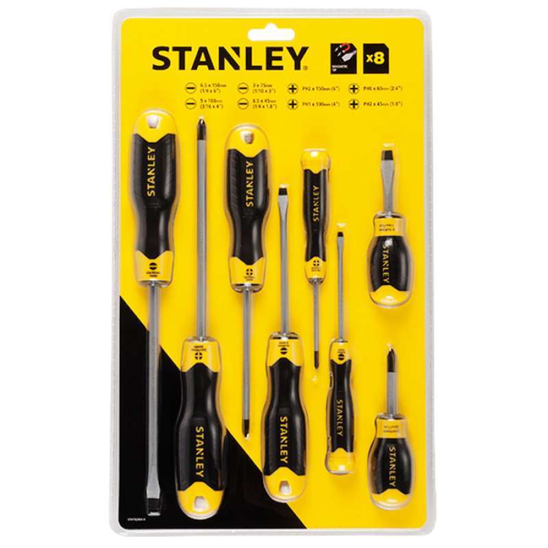 Promo Obeng Stanley Stmt66673 Cushion Grip Screw Driver Set 8pcs Diskon ...