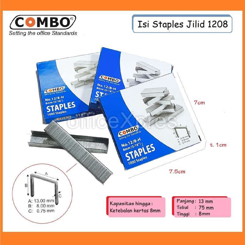Jual Isi Stapler / Staples Heavy Duty Stapler 2308/1208 Combo / Refill ...