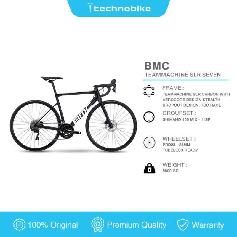 Promo Sepeda Roadbike Bmc Slr Seven 105 Mix Black White, Ukuran 47 ...