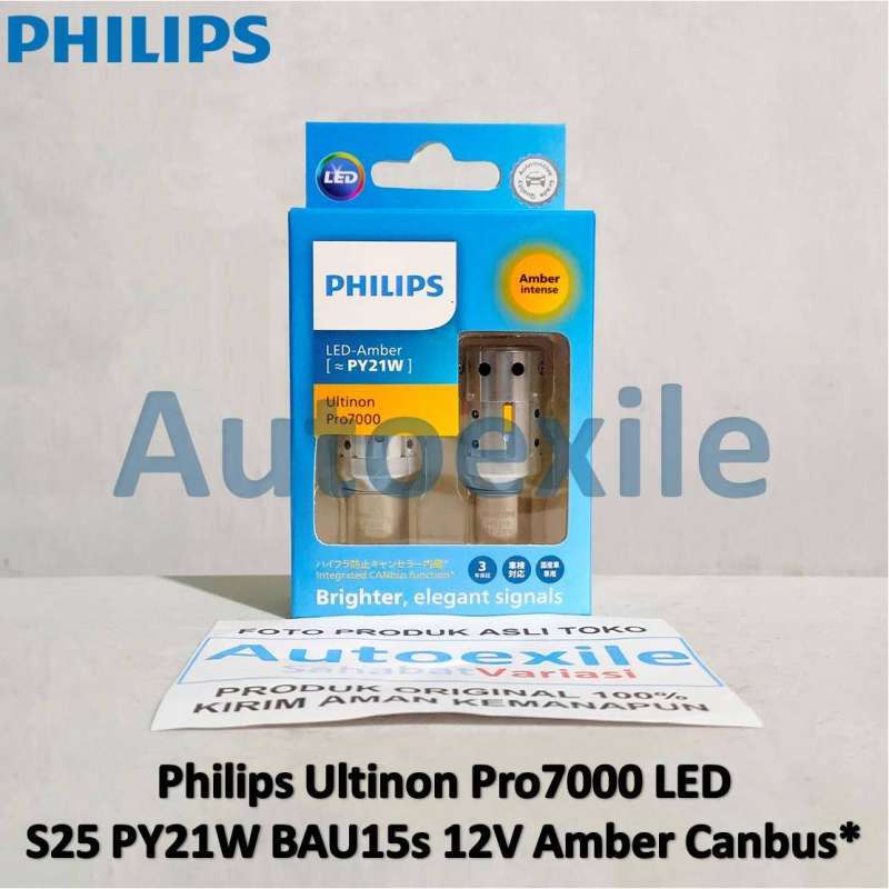 Promo Philips Ultinon Pro7000 Led S25 Py21w Bau15s 12v Canbus Bisa ...