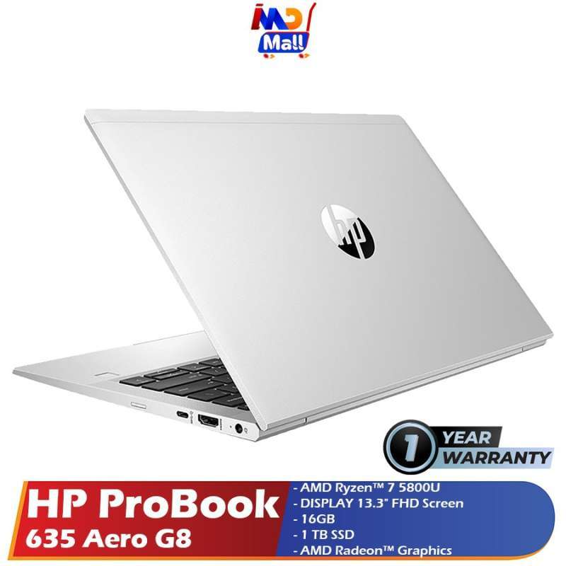 Jual HP ProBook 635 Aero G8 AMD Ryzen 7 5800U 16GB RAM 1TB SSD HPQ50V99PA Di Seller IMD Mall