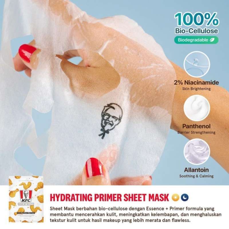 Jual Dear Me Beauty X Kfc Hydrating Primer Sheet Mask Di Seller Premier ...
