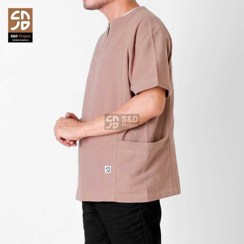 Jual Baju Koko Ghassan Oversize Bahan Linen Fumiko Premium Polos Warna ...