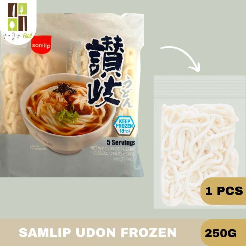 Jual Samlip Udon Frozen / Mie Udon / Frozen Noodles Kemasan 250g 1 PCS ...