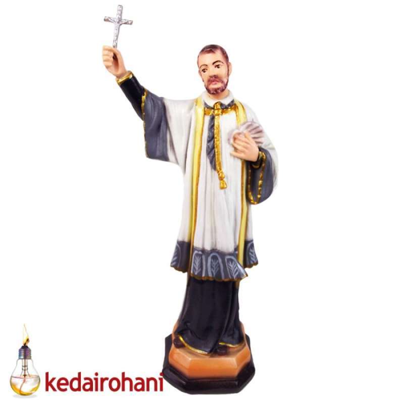 Promo Patung Santo Fransiskus Xaverius Memegang Salib 25cm - Devosi ...