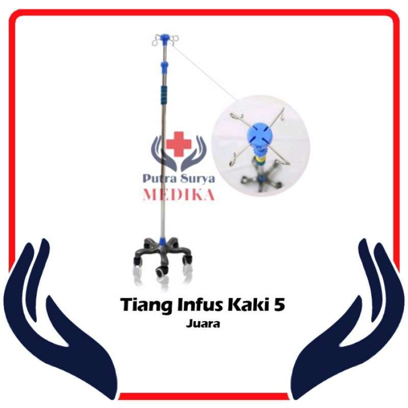 Promo Tiang Infus Stainless Steel Kaki 5 Juara Diskon 33% di Seller ...