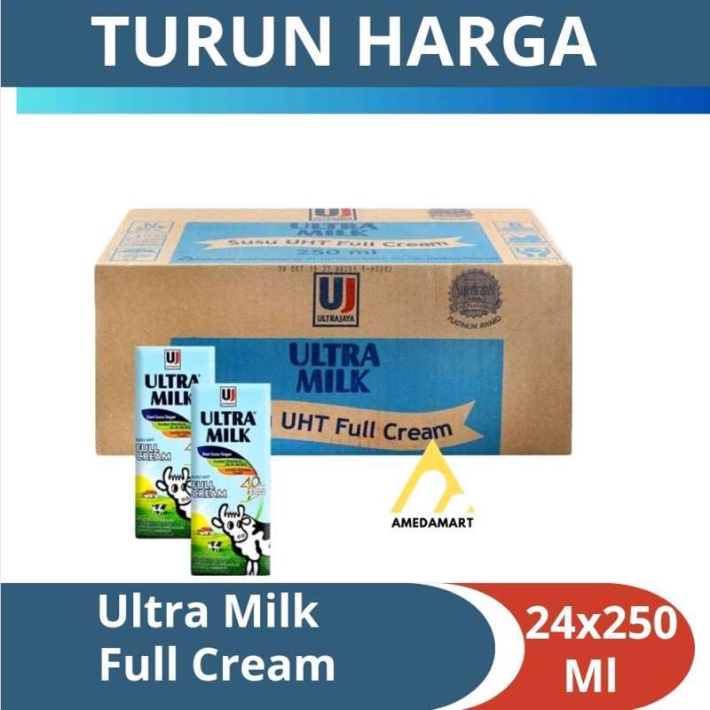 Jual Susu Ultra Milk Full Cream250 Ml Termurah - Harga Grosir Terupdate Hari Ini | Blibli
