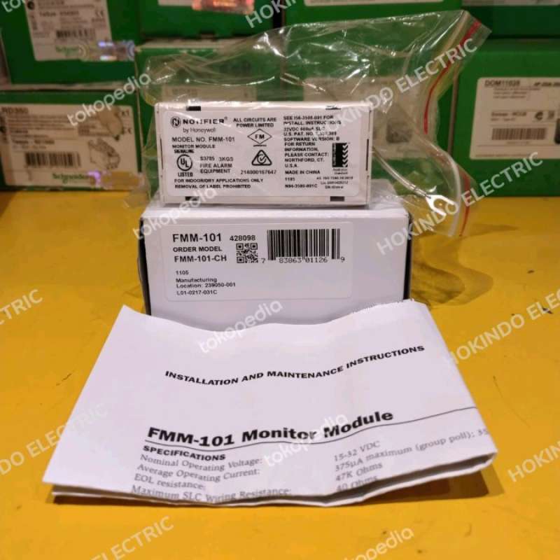 Promo FIRE MINI MODULE FMM-101 NOTIFIER BY HONEYWELL ORIGINAL Diskon 9% ...