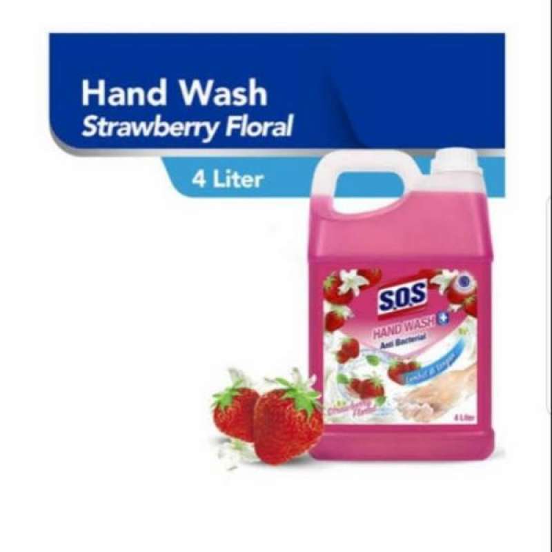 Jual Sos Hand Soap Anti Bacterial 4l - Sos Sabun Cuci Tangan Anti ...