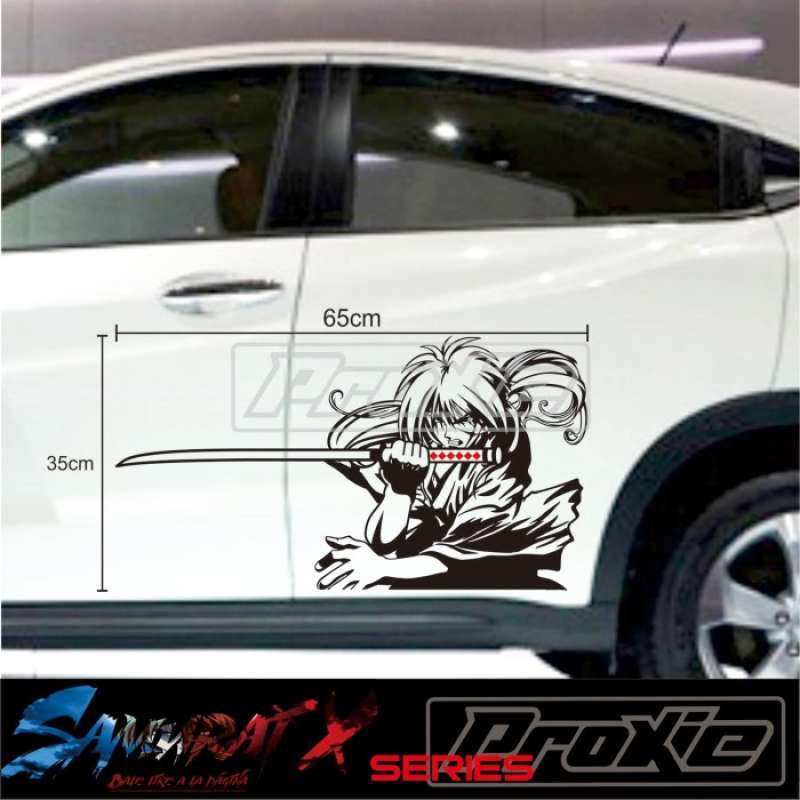 Promo Sticker Mobil Cutting Sticker Anime Samurai X Sticker Animasi ...