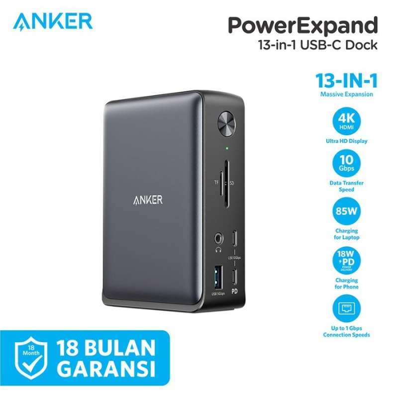 Promo Anker Powerexpand 13-in-1 10gbps Usb-c Full Docking Station Hub ...