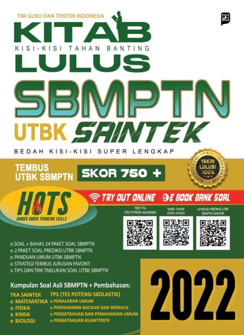 Jual Kitab Lulus Utbk Sbmptn 2022 = Tim Guru Dan Tentor Indonesia Di ...