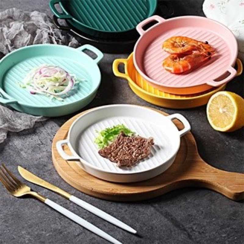 Promo Nordic Baking Plate / Piring Aesthetic Piring Steak Diskon 33% Di ...