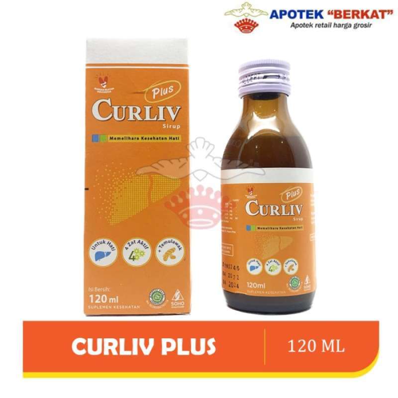 Promo Curliv Plus Syrup 120ml / Menjaga Fungsi Kesehatan Hati Diskon 33 ...