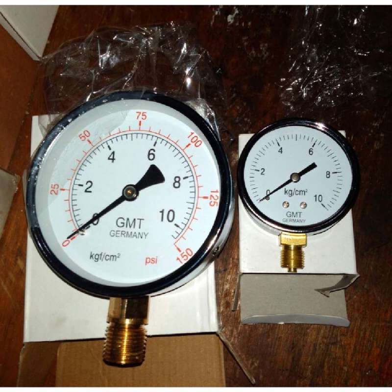 Promo Gmt Pressure Gauge Diameter 2 1/2 Skala 10 Bar Diskon 23% Di ...