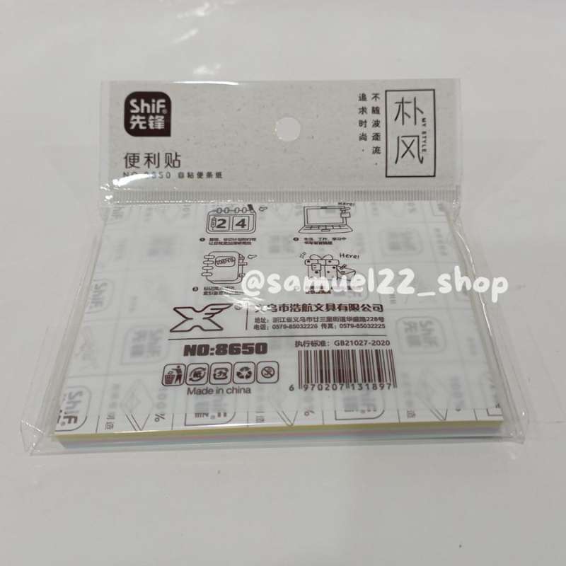 Jual Sticky Notes Garis / Bergaris Shif 8650 Isi 80 Di Seller Goshen ...