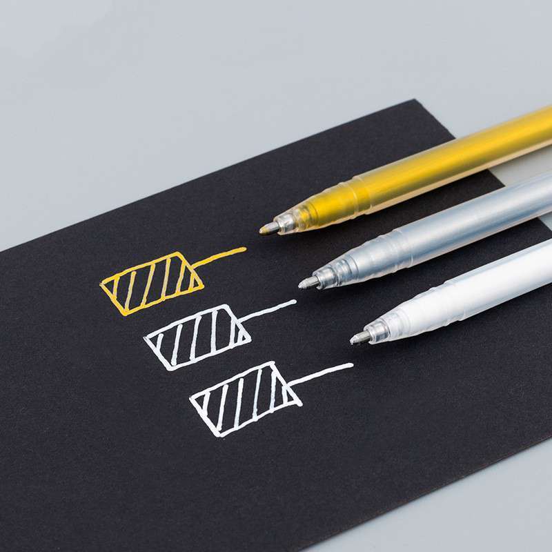 Jual Oem Rb-a85 Pulpen Gel Metalik Gold 1mm / Pulpen Warna Warni Gold ...