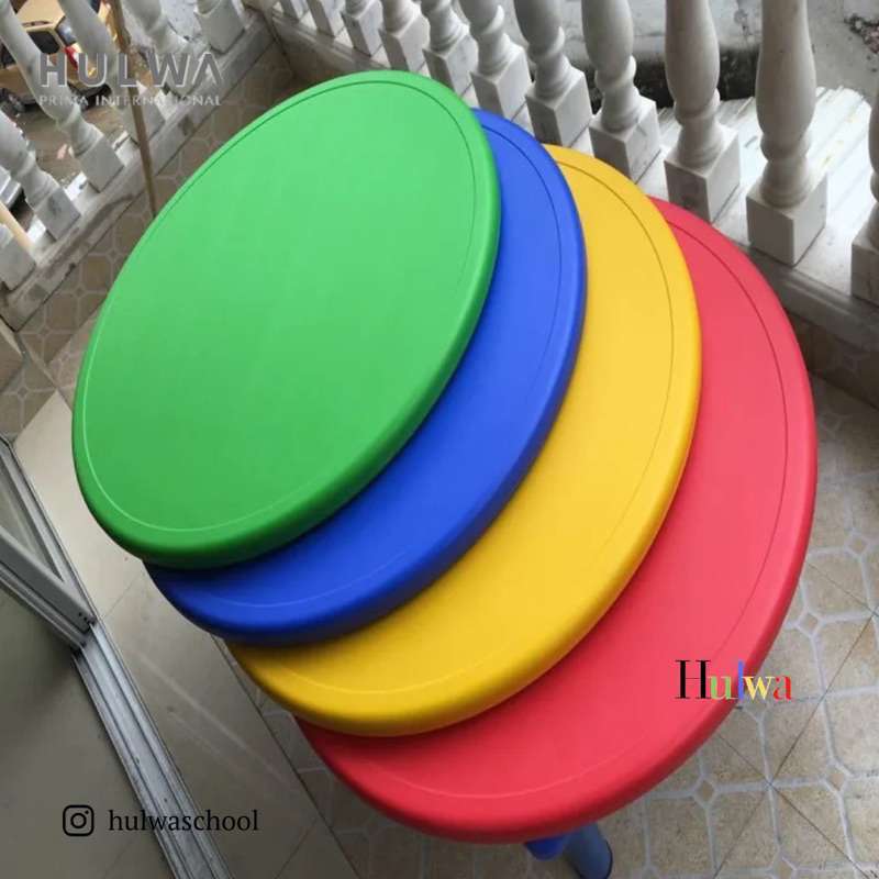 Jual Meja Bulat Large Hulwa Meja Bundar Meja Round Anak PAUD TK - Merah ...