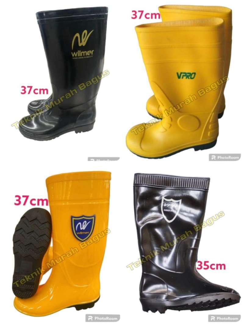 Promo Sepatu Boot Tinggi Boots Separu Cor Tukang Bangunan Proyek Diskon ...