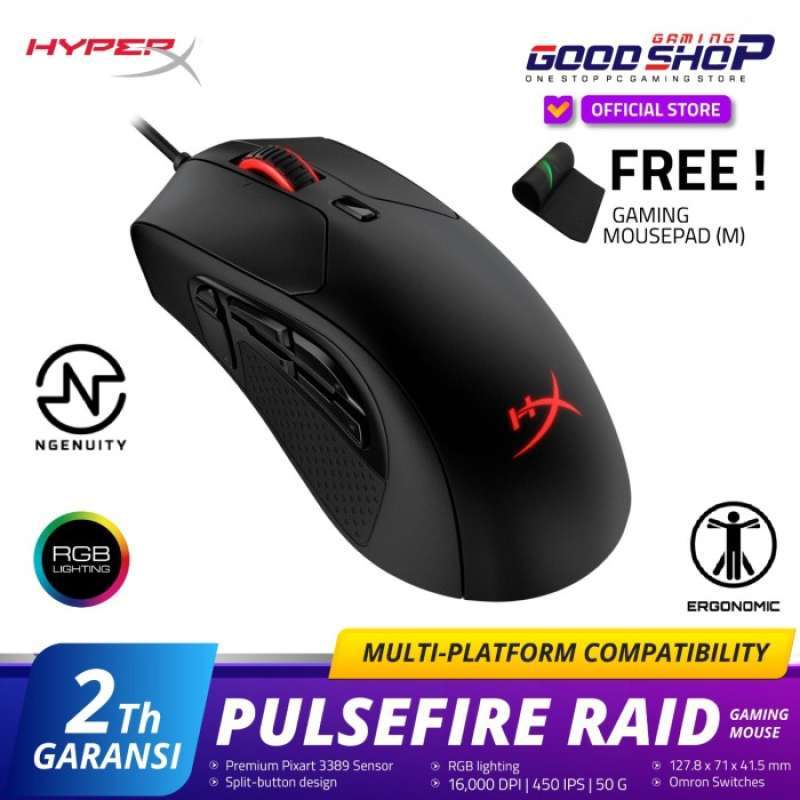 Promo Hyperx Pulsefire Raid - Gaming Mouse Diskon 23% Di Seller Sisbro ...