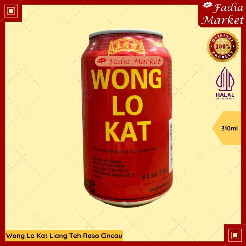 Jual Wong Lo Kat Liang Tea Kaleng Teh Rasa Cincau 310ml di Seller New ...