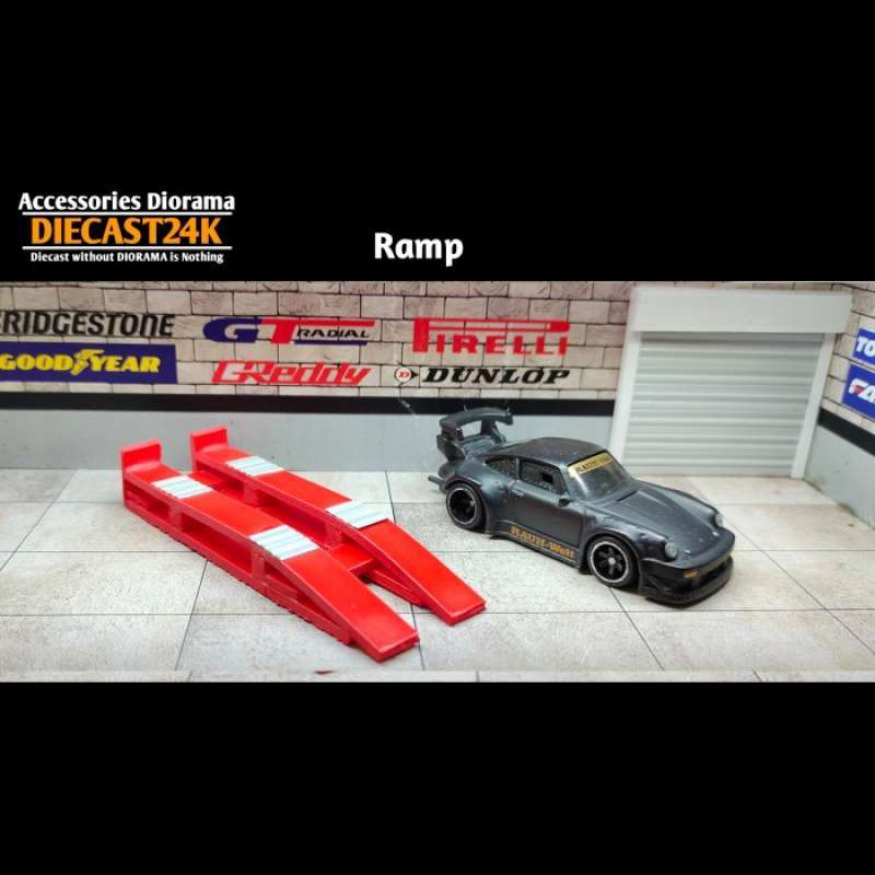 Promo Ramp Bengkel Diorama Diecast Skala 1/64 Diskon 23% Di Seller ...