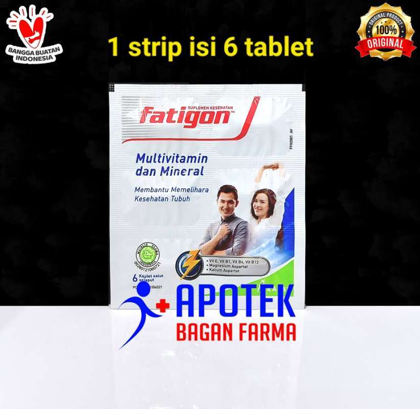 Jual FATIGON & FATIGON SPIRIT Strip 6 tab - Multivitamin Daya Tahan ...