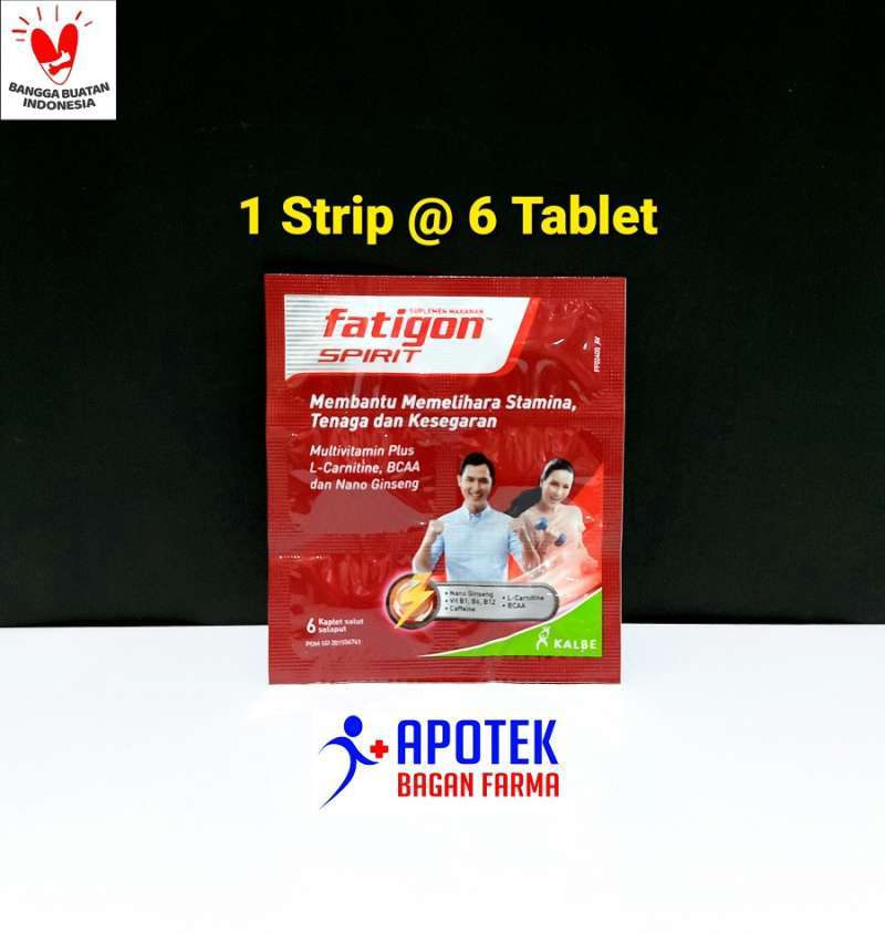 Jual FATIGON & FATIGON SPIRIT Strip 6 tab - Multivitamin Daya Tahan ...
