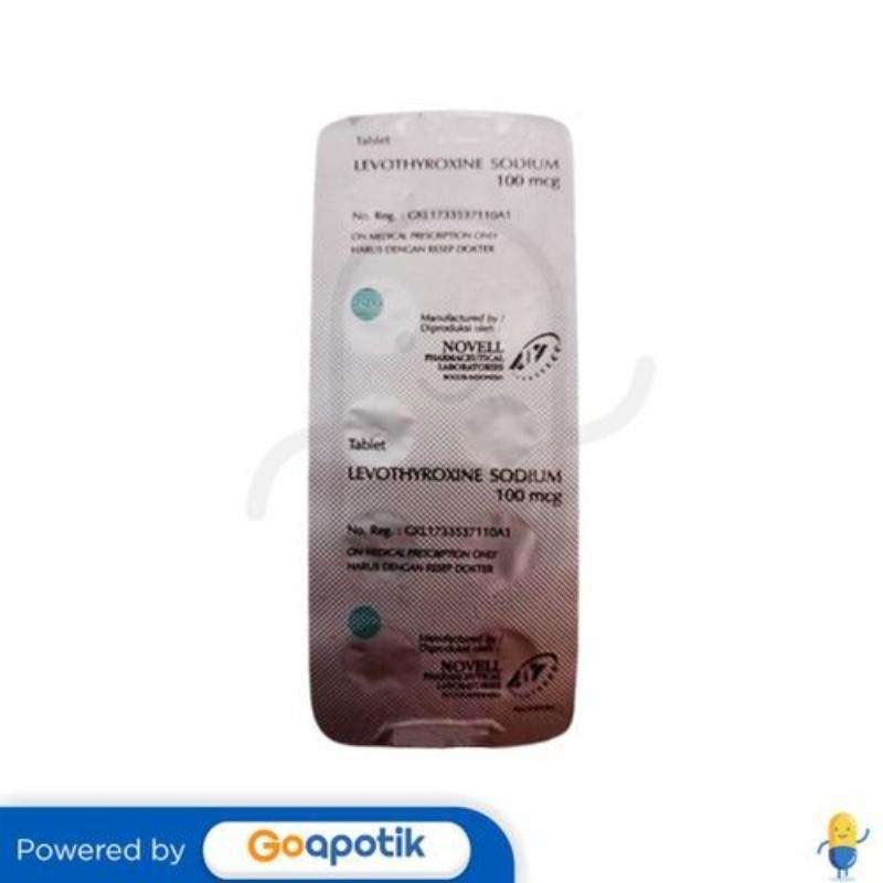 Promo LEVOTHYROXINE NOVELL 100 MCG STRIP 10 TABLET Diskon 7% di Seller ...