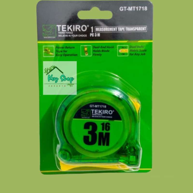 Promo Roll Meter /measuring Tape /meteran Transparan 3m Tekiro Diskon ...