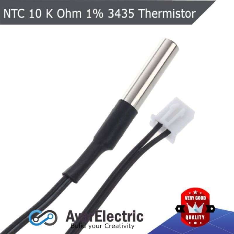 Promo NTC 10 KOhm 1% 3435 Thermistor Temperature Sensor Cylinder Probe Kabel Diskon 23% di ...