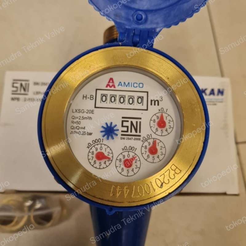 Promo METERAN AIR AMICO 1/2 FLOW METER DRAT SNI ASLI Diskon 23% di ...